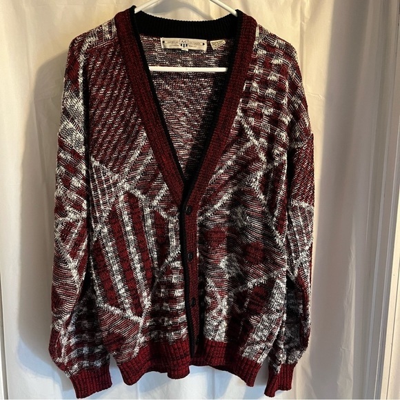 Vintage | Sweaters | Vintage American Crusader Sweater Cardigan Mens ...